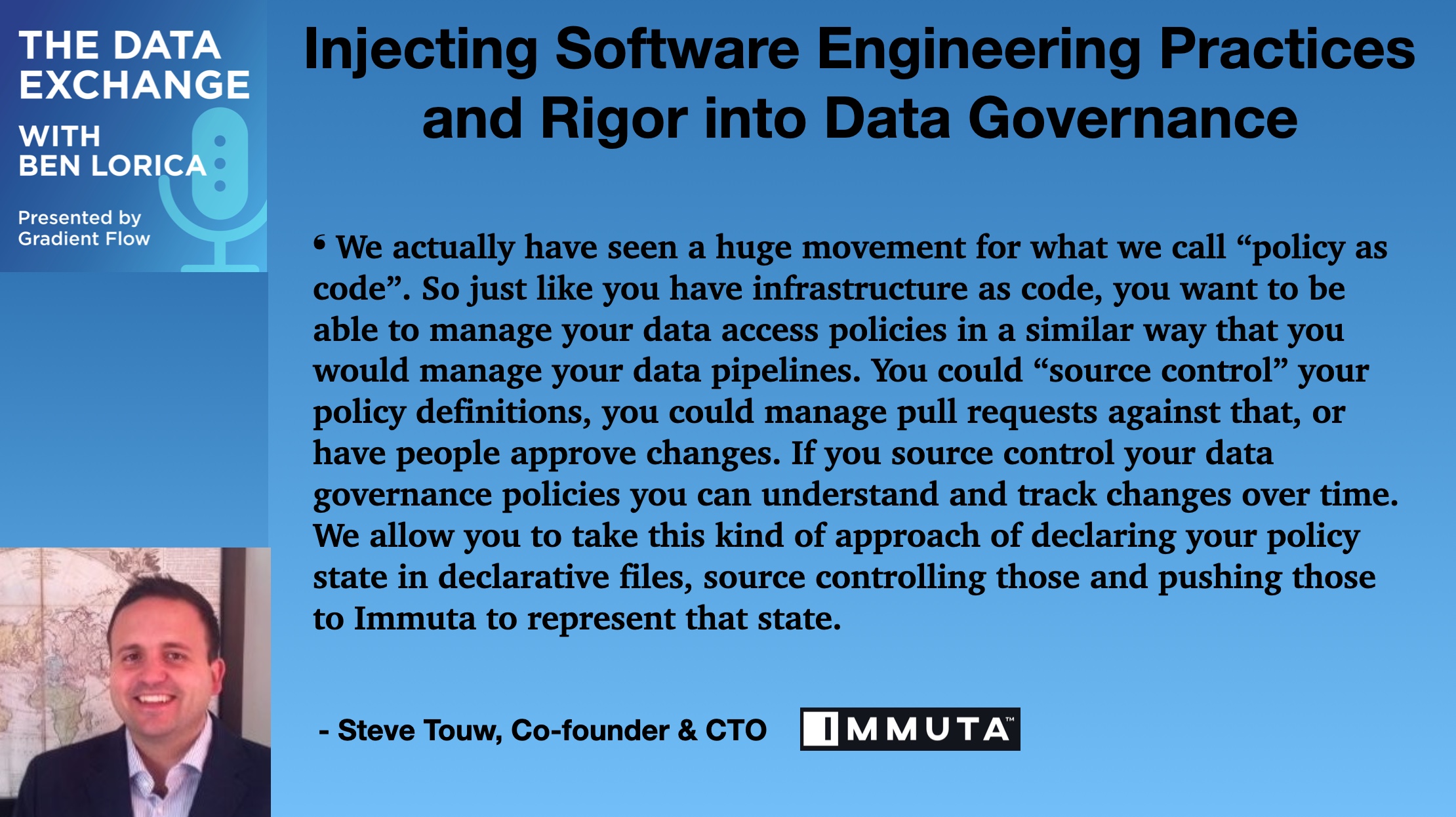 Injecting Software Engineering Practices and Rigor into Data Governance ...